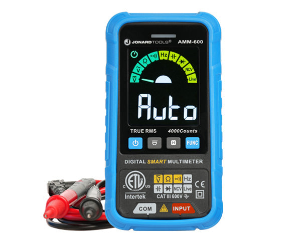 600V Automatic Intelligent Digital Multimeter | AMM-600 – Fiber Savvy