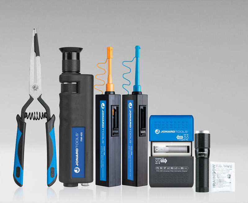 Fiber Optic Connector Cleaning and Inspection Kit (with 400x Microscop ...