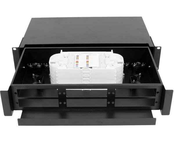 2U Rack Mount Fiber Patch Panel with Trays, Slide-Out, FDU – Fiber Savvy