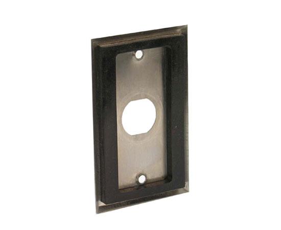 Outdoor Wall Plate, Single Gang For Bulkhead RJ45 Jack – Fiber Savvy