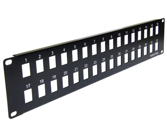 Blank Keystone Patch Panel, 12, 16, 24, 32, and 48 Port – Fiber Savvy