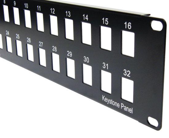 Blank Keystone Patch Panel, 12, 16, 24, 32, and 48 Port – Fiber Savvy