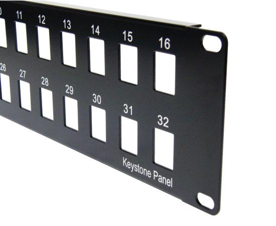 Blank Keystone Patch Panel, 12, 16, 24, 32, and 48 Port – Fiber Savvy