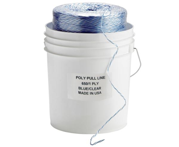 Poly Spiral Wrapped Pulling Twine, Blue/White, 6,500' – Fiber Savvy